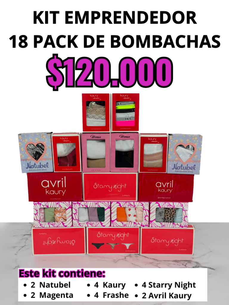 Kit 18 Pack Bombachas – Magenta