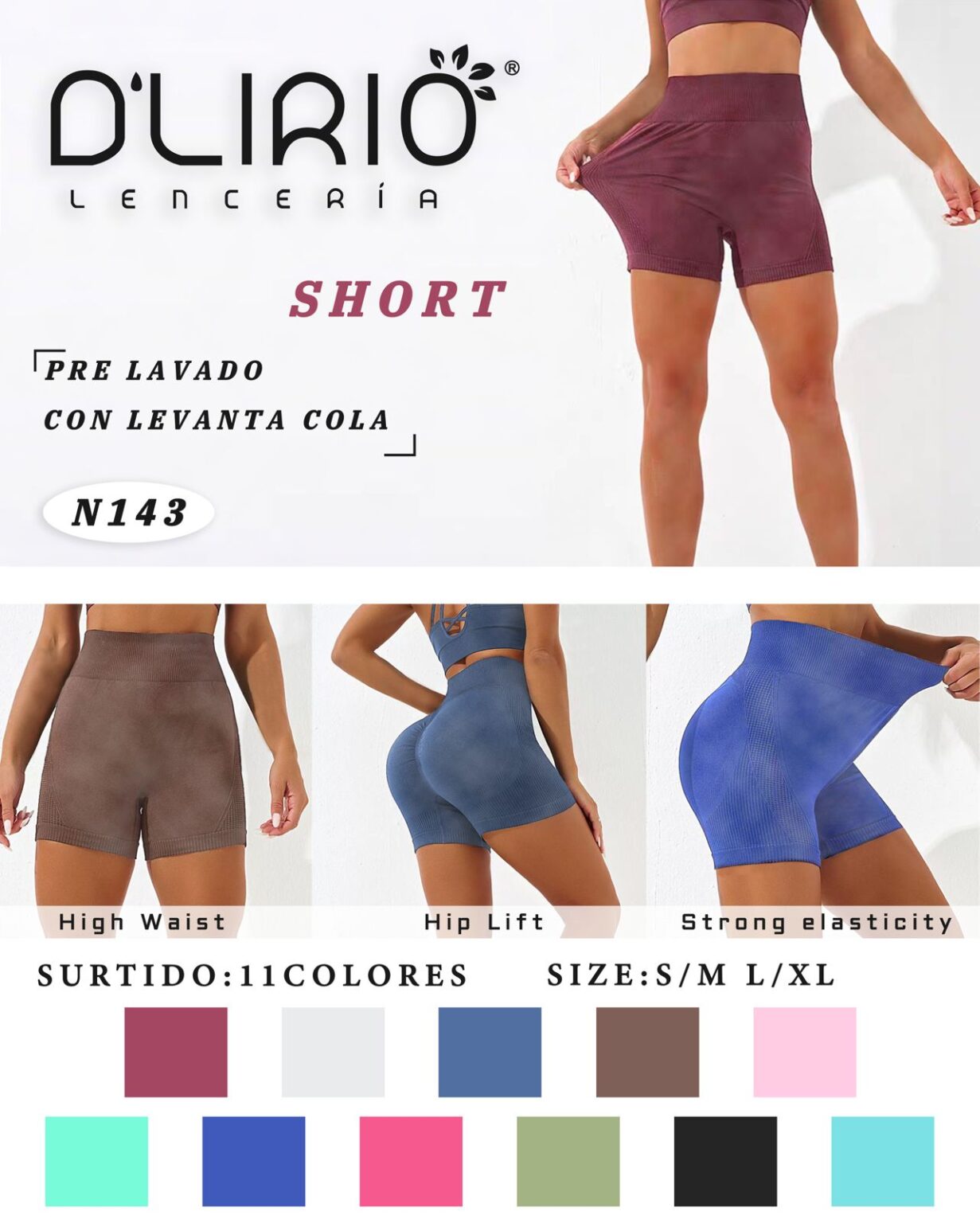 D’lirio Art 143 Short Push Up – Magenta